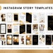 Black Gold Marble - Instagram Story Templates Canva - Instagram Posts ...