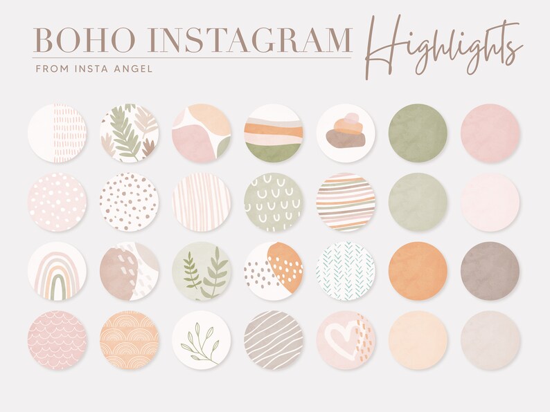 Boho Instagram Highlight Covers and Icons - Instagram Stories - IG ...