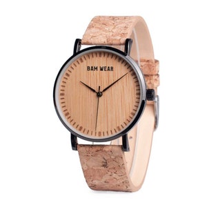 Sustainable Wooden Cork Watch - Etsy