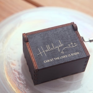 Christian Gift Wooden Music Box | Personalised Gift - Etsy