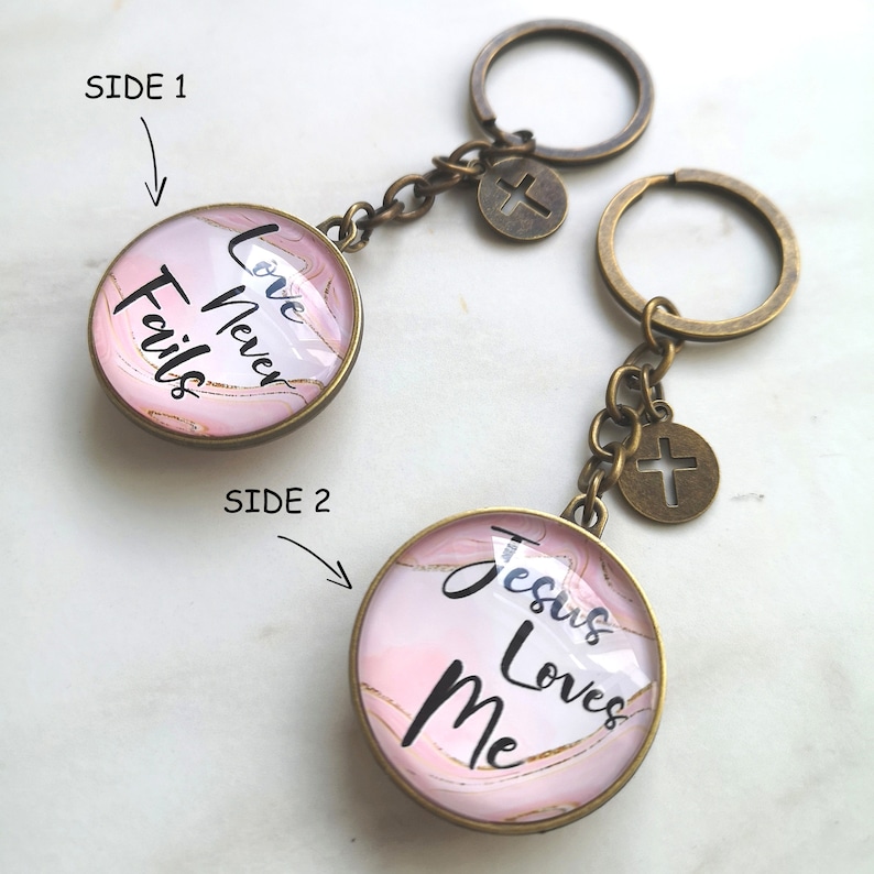Bible Quote Keychain / Keyring, Christian Gift - Etsy