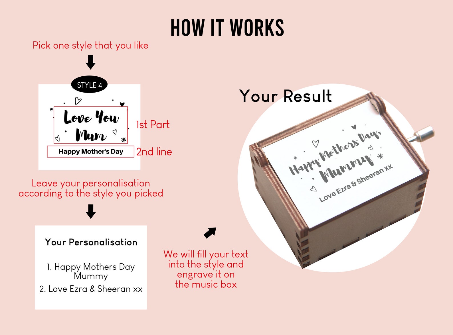 Personalised Gift Wooden Music Box | Christian Gift - Etsy UK