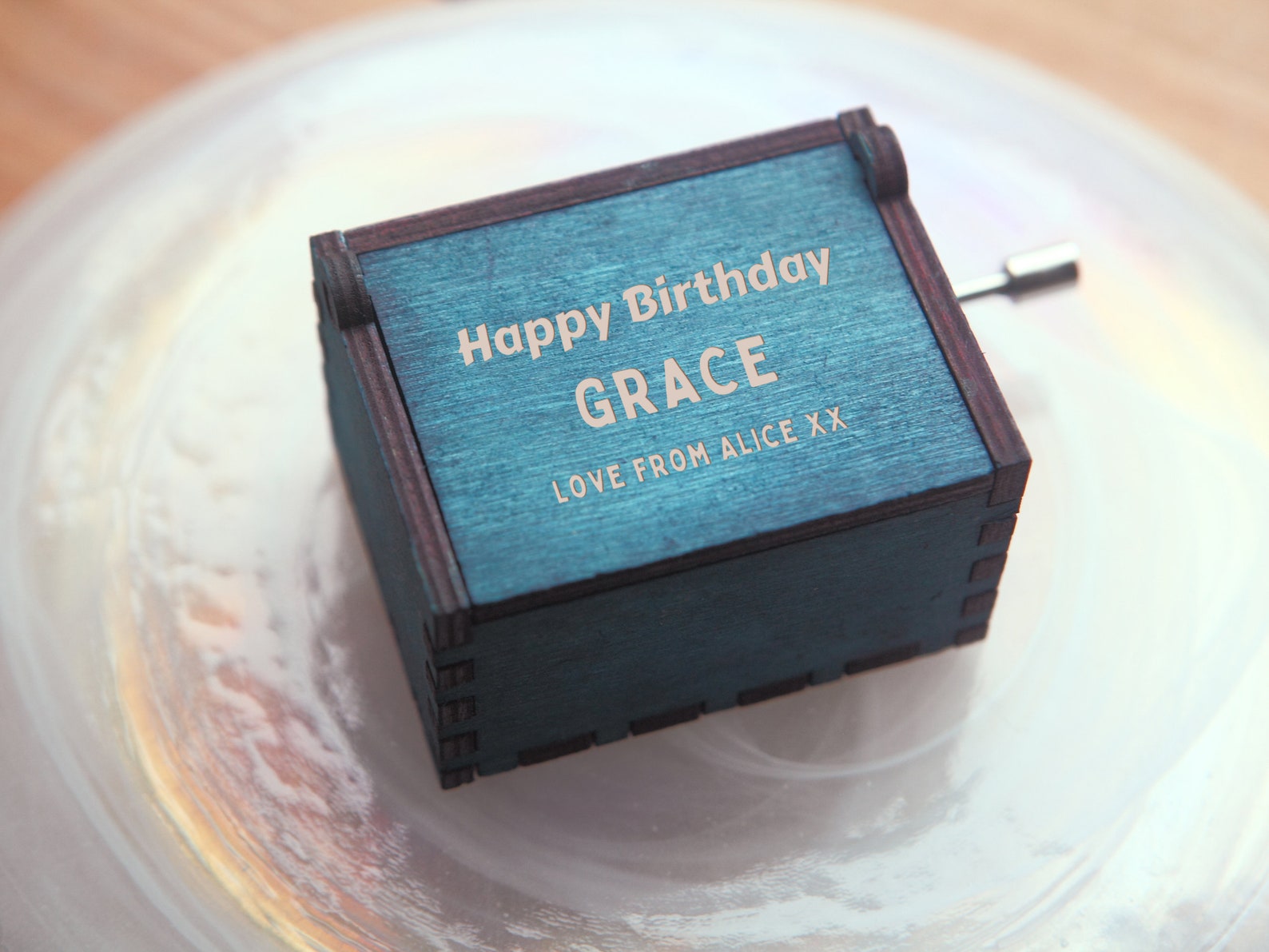 Personalised Gift Wooden Music Box Christian Gift - Etsy UK