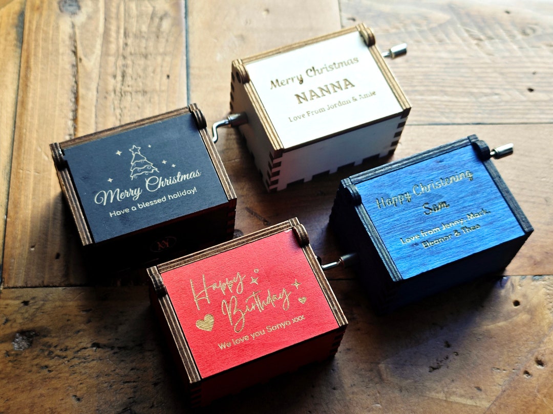 Personalised Gift Wooden Music Box Christian Gift - Etsy UK