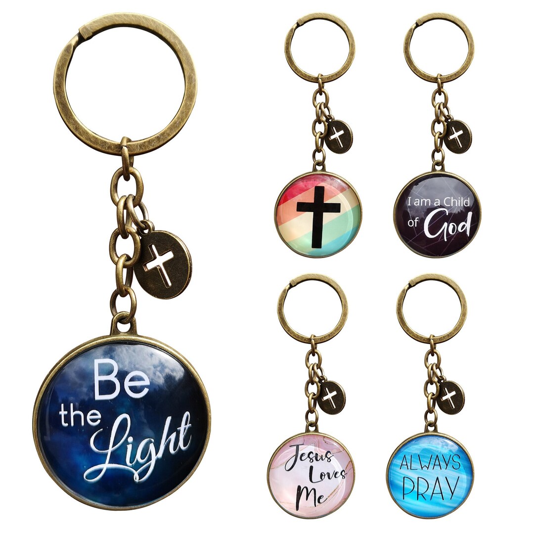 Bible Quote Keychain / Keyring, Christian Gift - Etsy 日本
