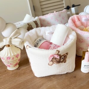 Teddy Bear White Make-up Organizer - Makeup Bag - Machine Washable ...