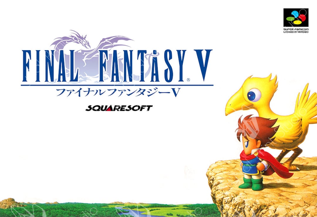 Final Fantasy V Japanese Box Art Poster - Etsy