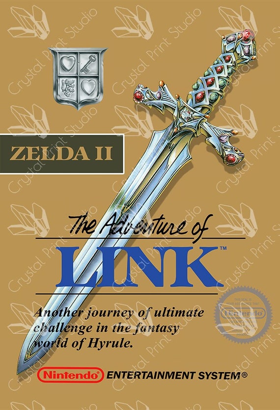 Zelda II the Adventure of Link Box Art Poster - Etsy