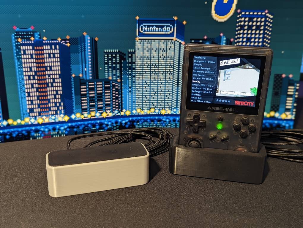 Charging Dock for RG351V (3D Printed - Includes USB A Cable) - Etsy