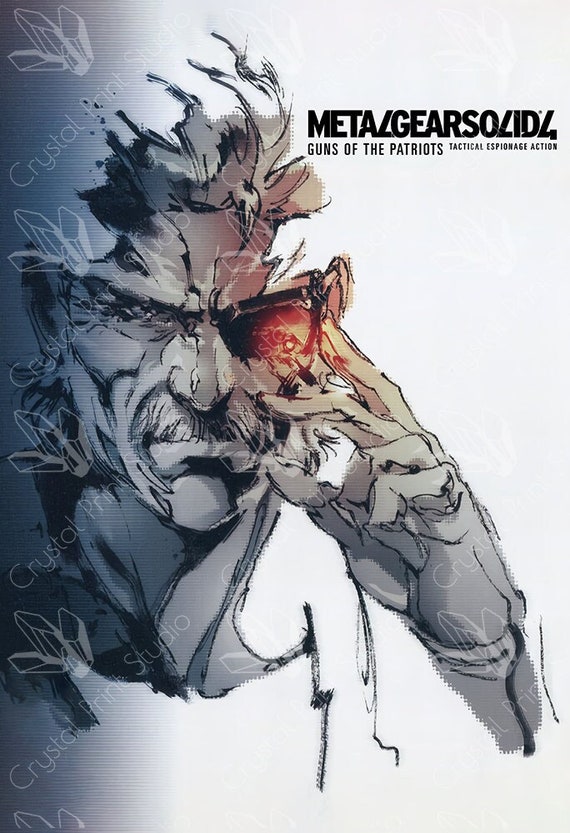 Metal Gear Solid 4 Poster | Etsy