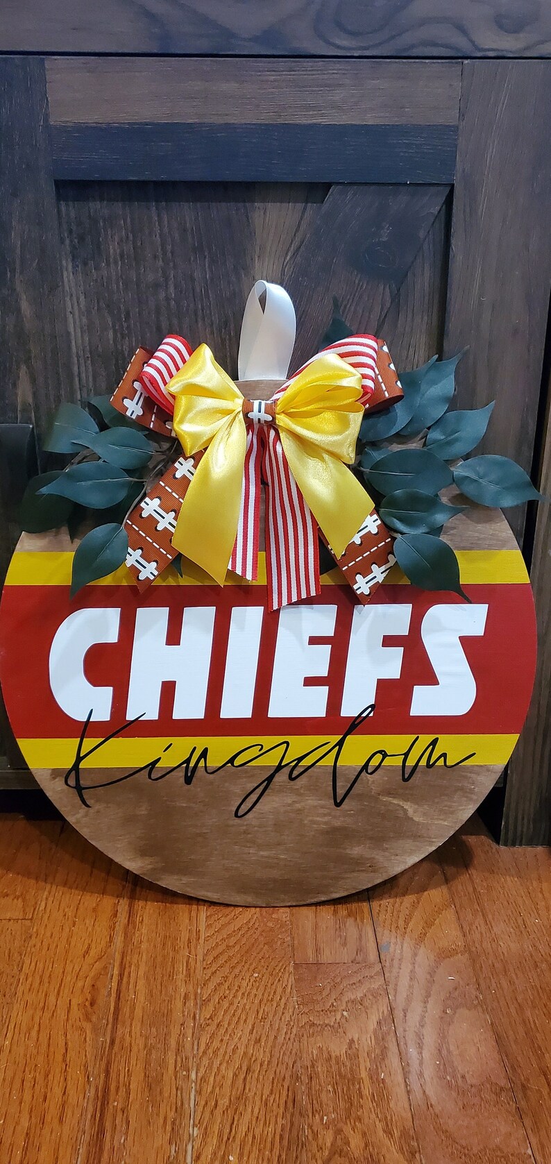 Home Sweet Arrowhead: Kansas City Chiefs Football Sign for NFL ...