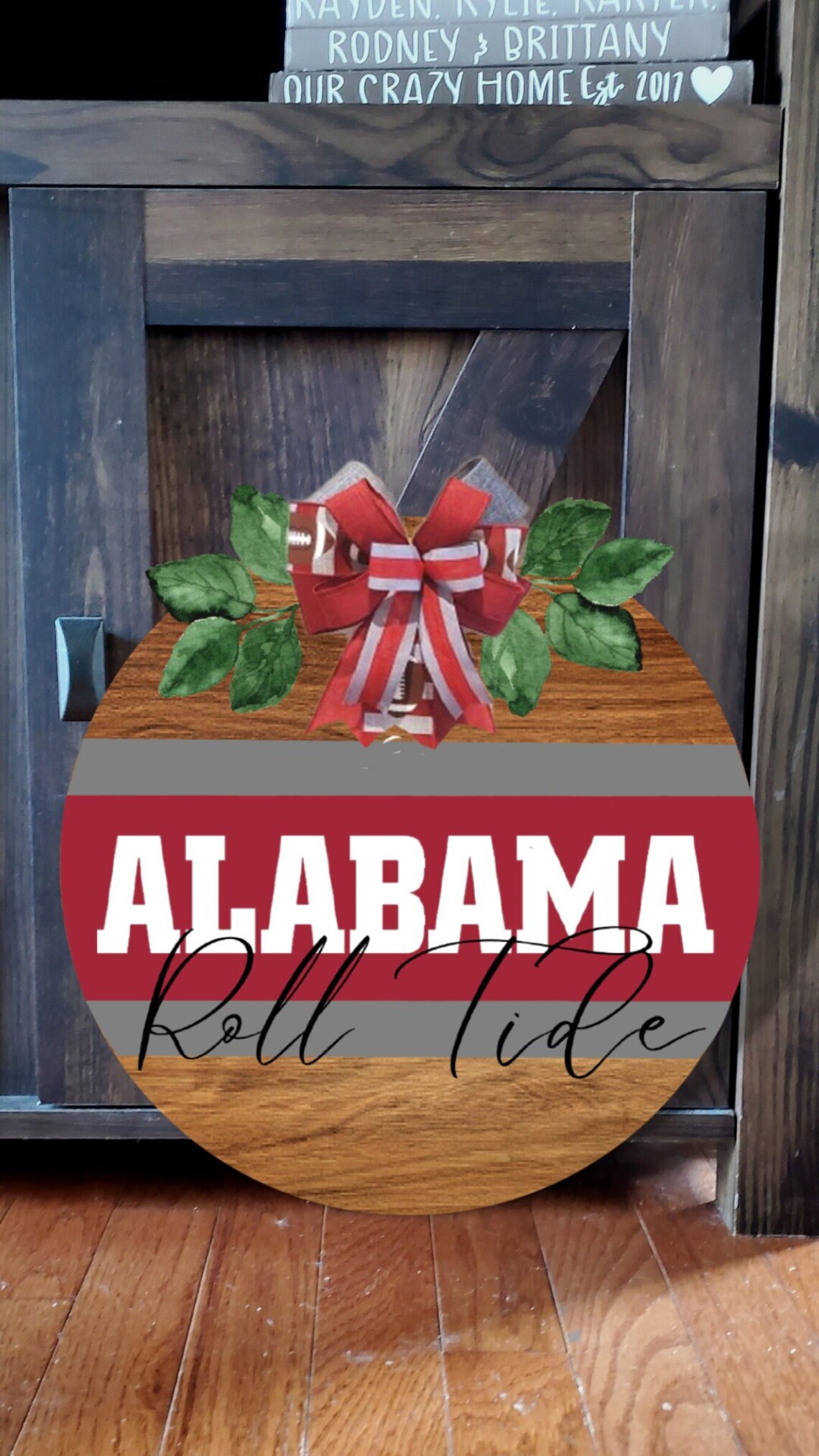 Alabama Sign Alabama Wreath Roll Tide Sign College - Etsy