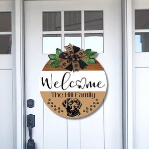 Welcome Sign, Labrador Sign, Personalized Signs, Wooden Sign, Labrador ...