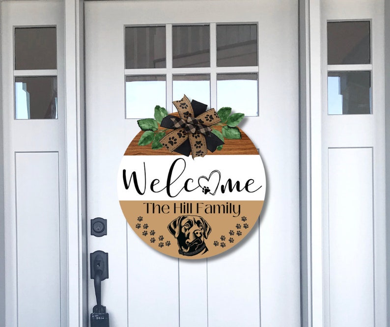 Welcome Sign, Labrador Sign, Personalized Signs, Wooden Sign, Labrador ...