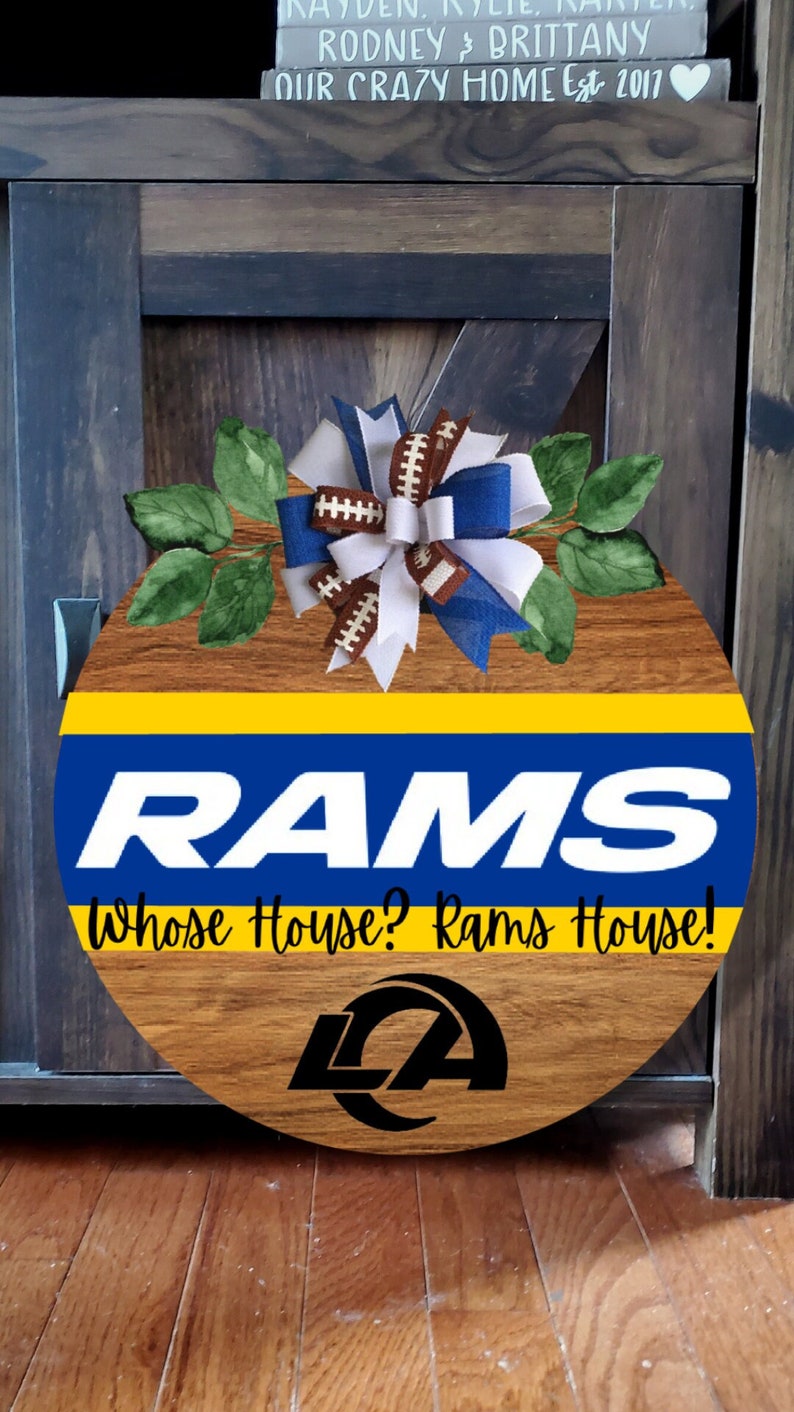 Rams Football, NFL Football, Los Angeles Rams, Front Door Hanger ...