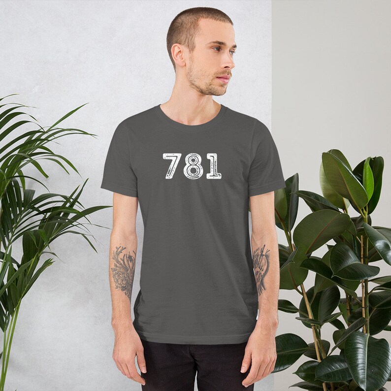 781 Area Code Unisex Shirt, Boston Shirt, Boston T-shirts, Hometown ...
