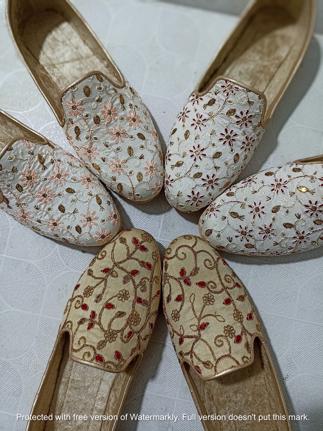 Designer Embroidered Jutti Shoes for Men – Handcrafted Ethnic Slip-ons ...