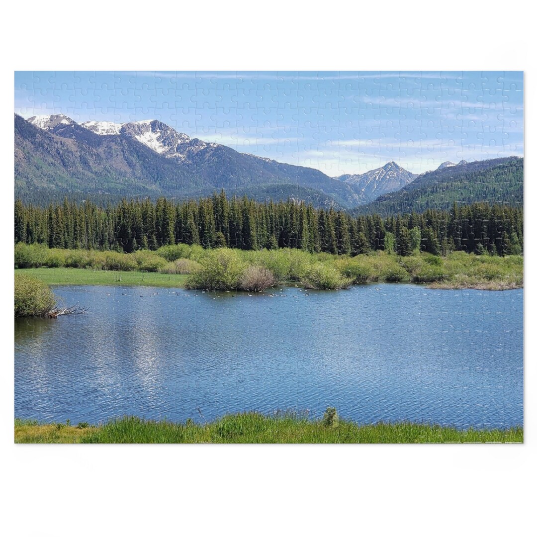 Colorado Lake and Mountains Jigsaw Puzzle 30, 110, 252, 500,1000-piece ...