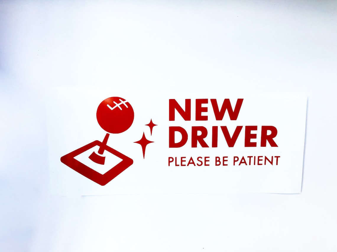 NEW DRIVER sticker | Etsy