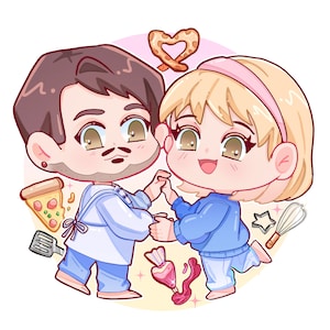 Custom Chibi Couple, Cute Anime Chibi, Chibi Couple, Custom Chibi ...
