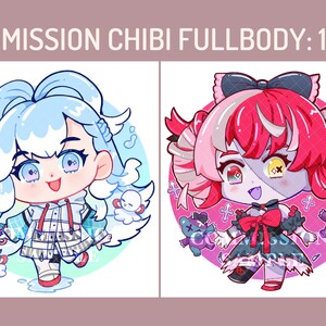 Custom Chibi Couple Cute Anime Chibi Chibi Couple Custom - Etsy