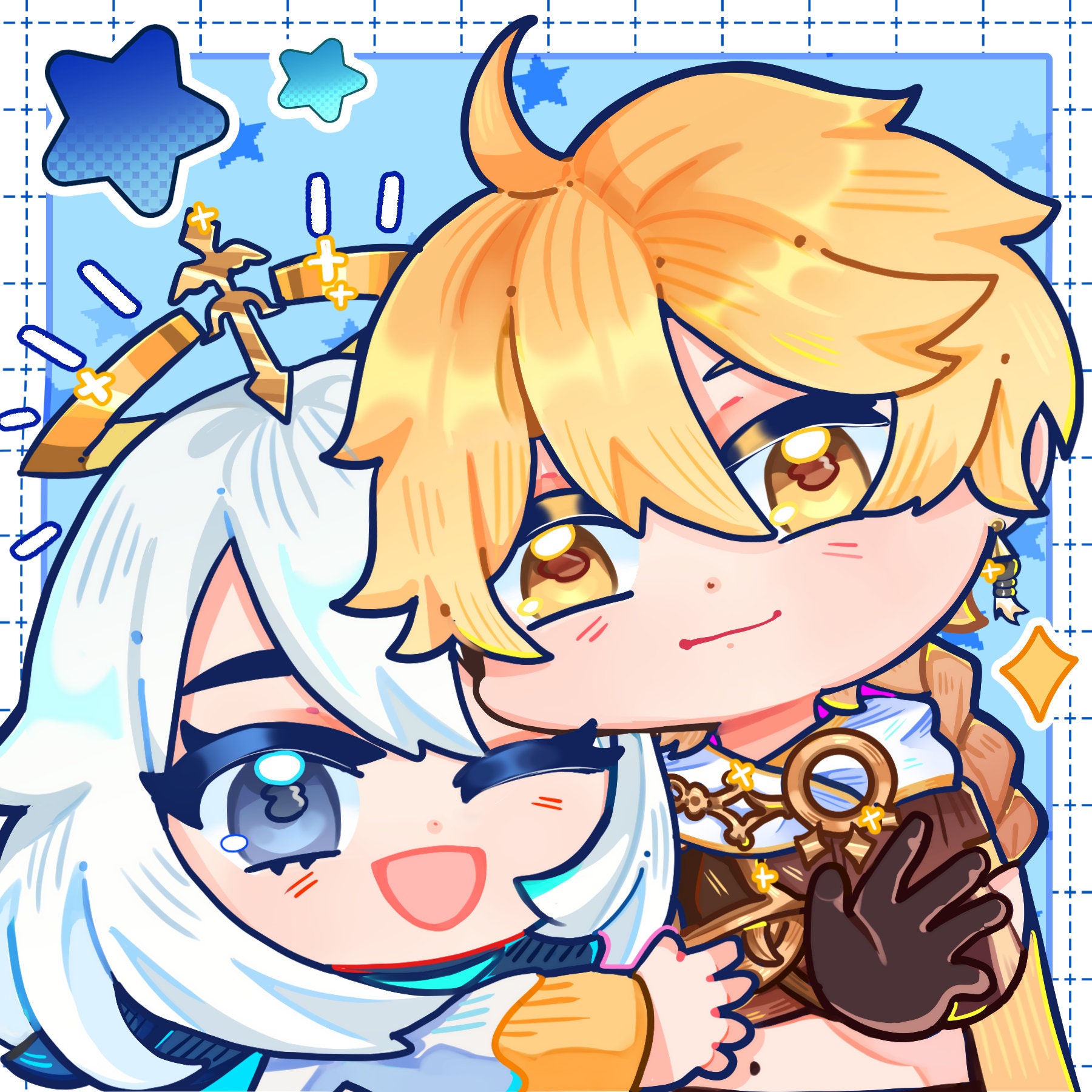 Custom Chibi Icon Couple, Cute Anime Chibi, Chibi Couple, Custom Chibi ...