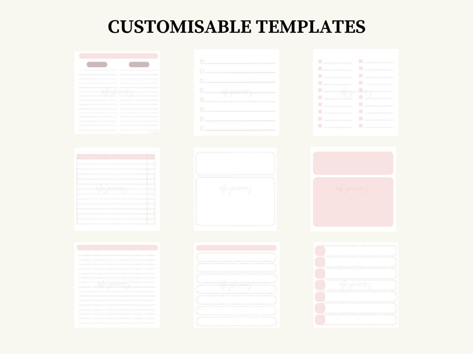 Daily Sticky Notes Templates | Digital and Printable | Editable on ...