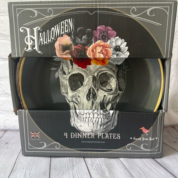 Skull Dinner Plates - Etsy