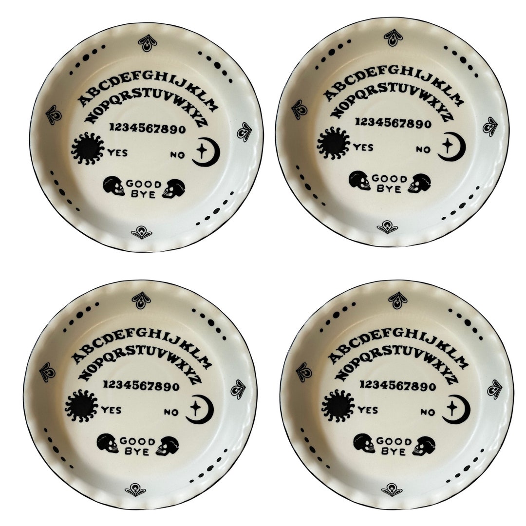 Spirit Board Pasta Bowls/ Plates: Set of 4 Use for Halloween - Etsy