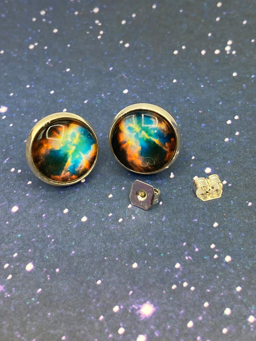 Science Jewelry Hubble Space Telescope Lagoon Nebula Earrings Handmade ...