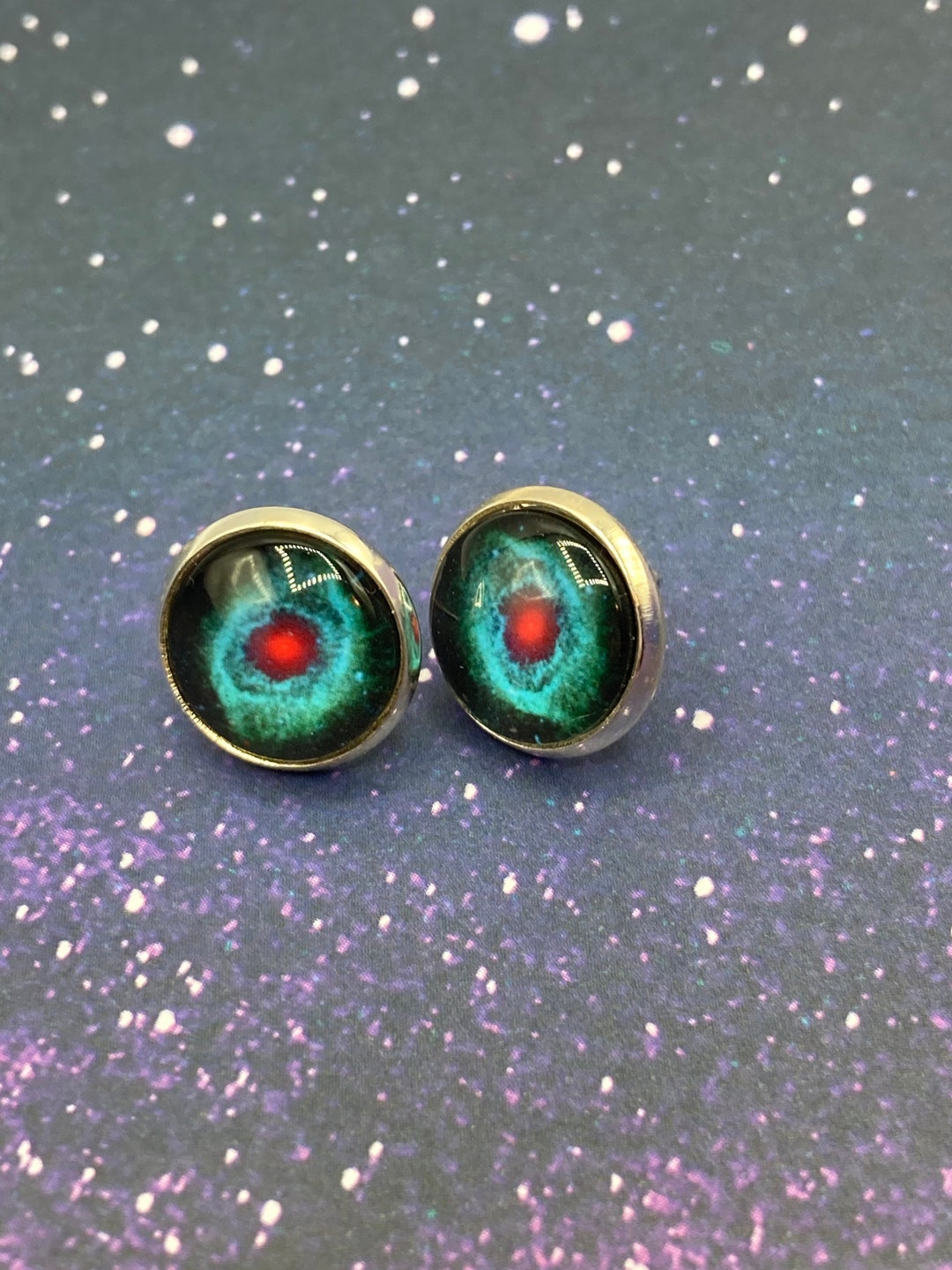 Science Jewelry Helix Nebula Stud Earrings for Astronomy Lovers ...