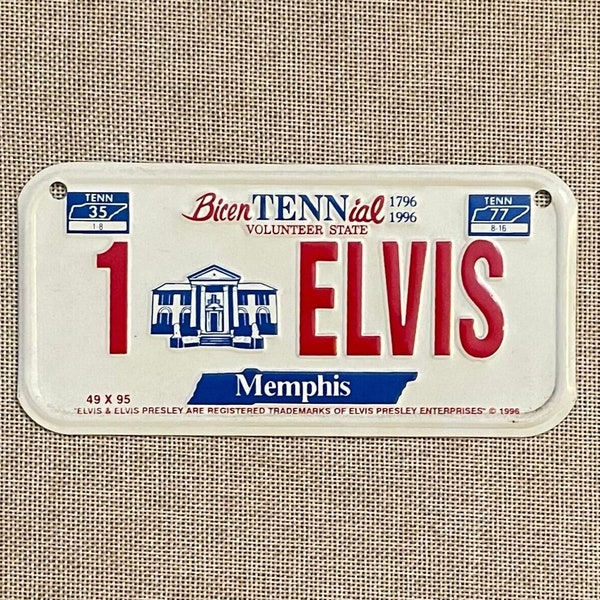 Elvis License Plate - Etsy