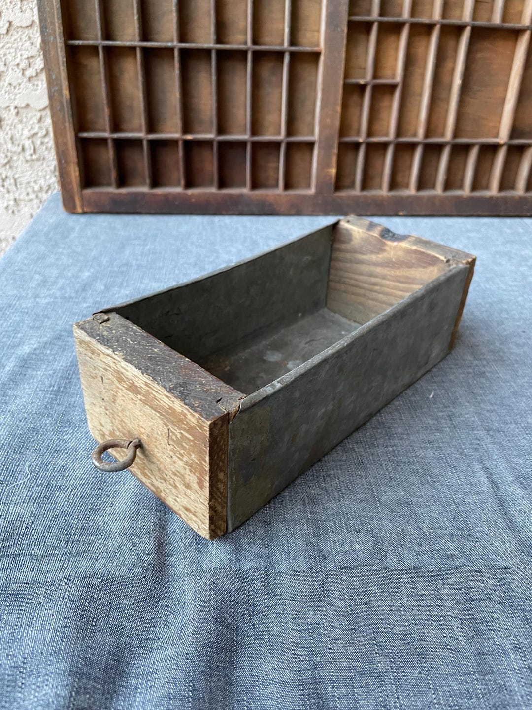 Hardware Drawer. Wood and Metal. Storage Drawer. Primitive. Rustic ...