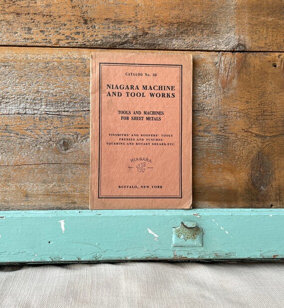 Vintage Niagara Machine and Tool Works Catalog No. 50 - Etsy