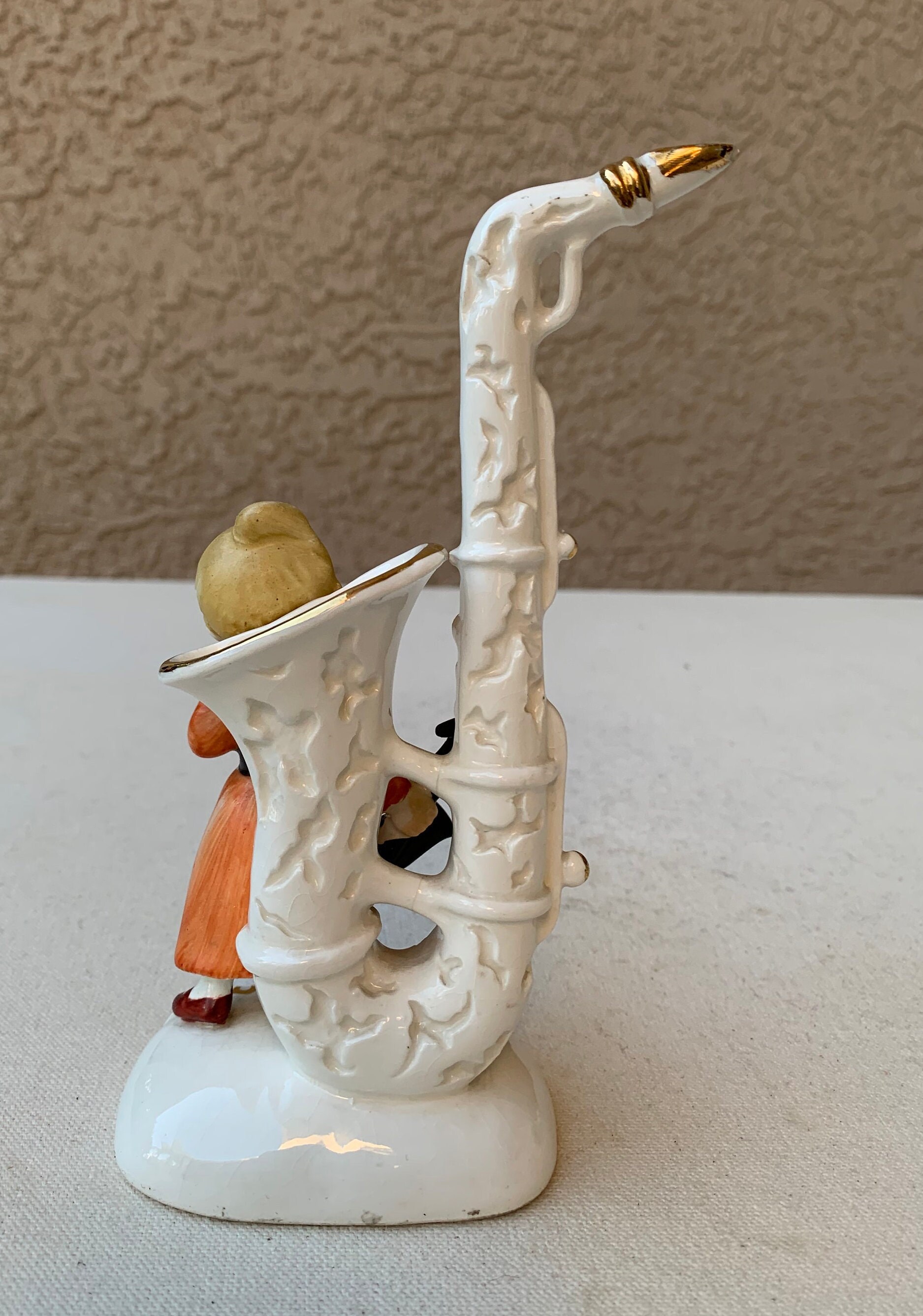 Lipper & Mann Porcelain Band Figurines Girl With Saxophone - Etsy