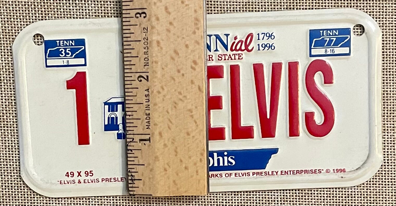 Elvis Souvenir License Plate. Memphis Tennessee. Elvis - Etsy