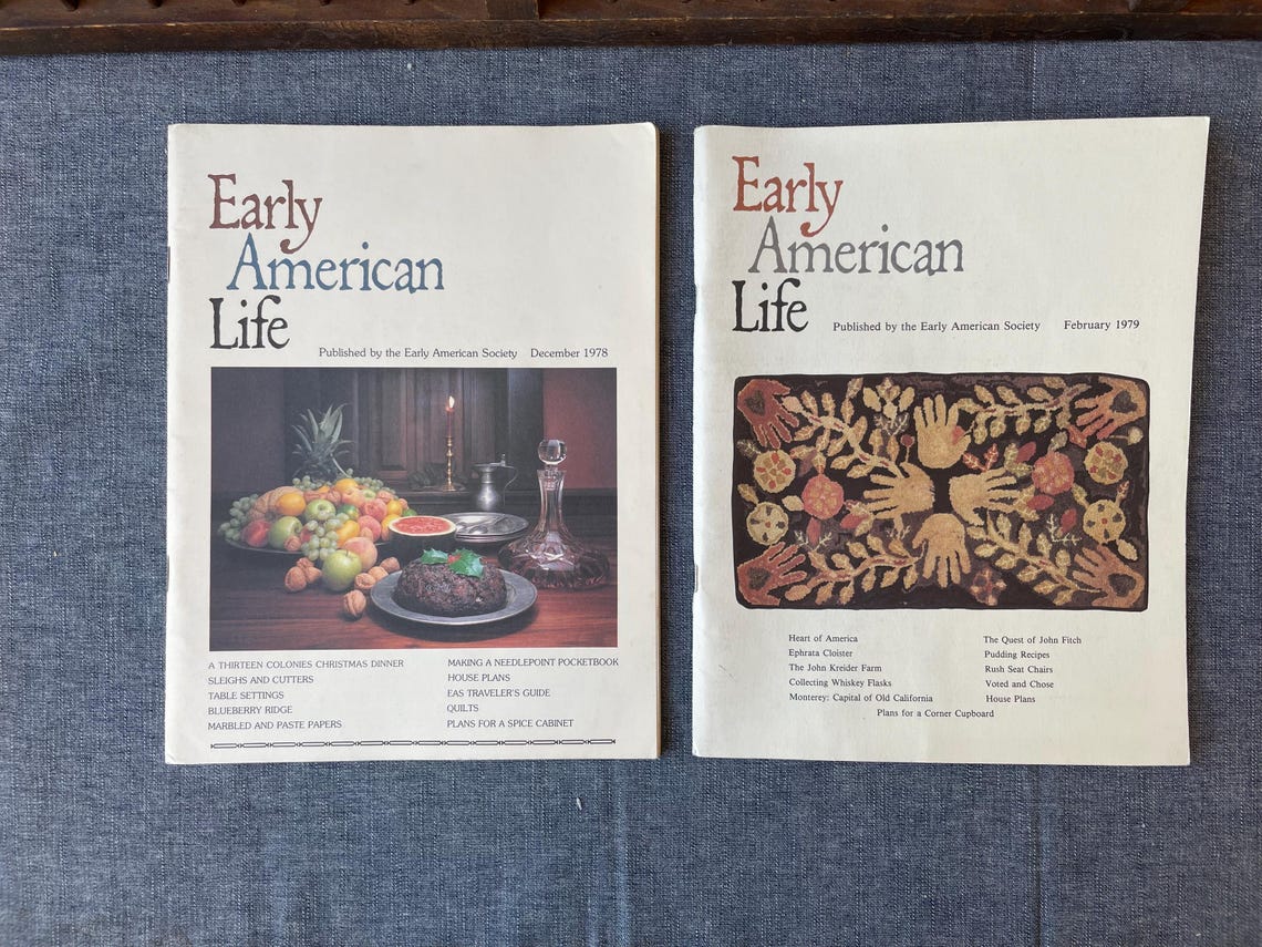 Early American Life Magazines. Qty 5. Dec. 1978, Feb, April, June, Aug ...