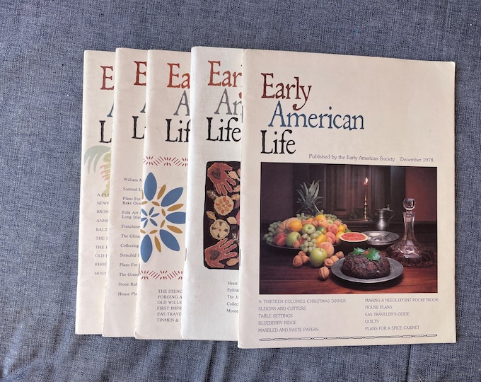 Early American Life Magazines. Qty 5. Dec. 1978, Feb, April, June, Aug ...