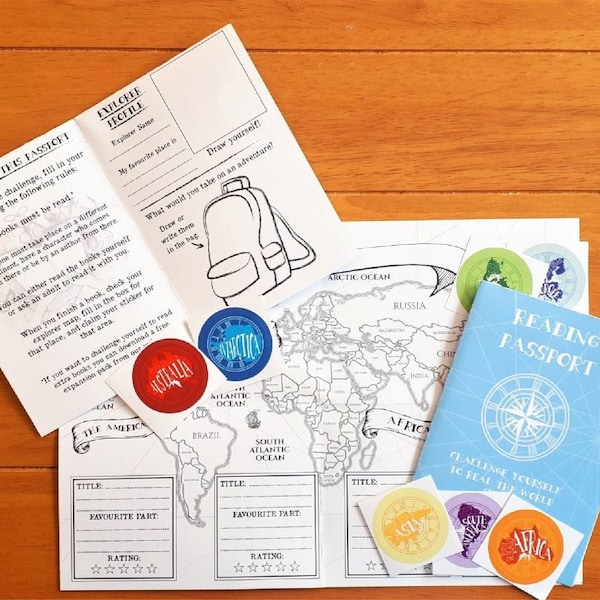 Printable Passport for Kids for Pretend Play Travel and Learning - Etsy ...