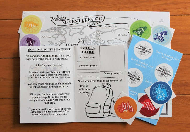 Reading Passport Digital Download - Etsy