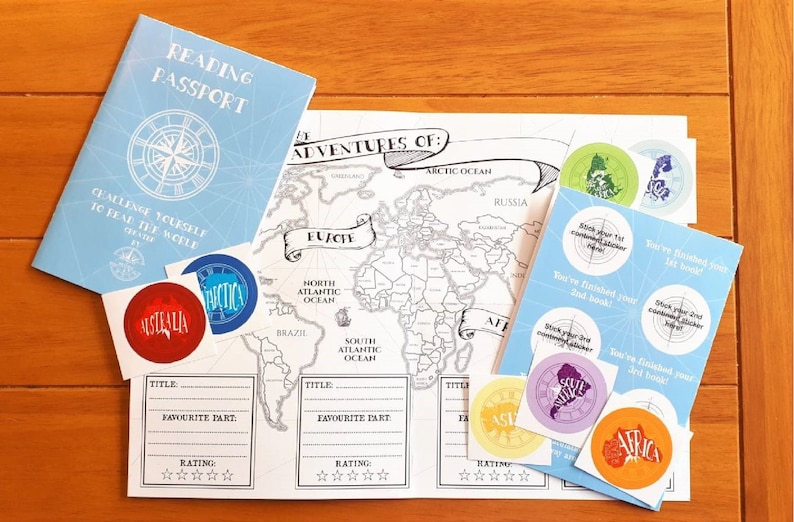 Reading Passport Digital Download - Etsy