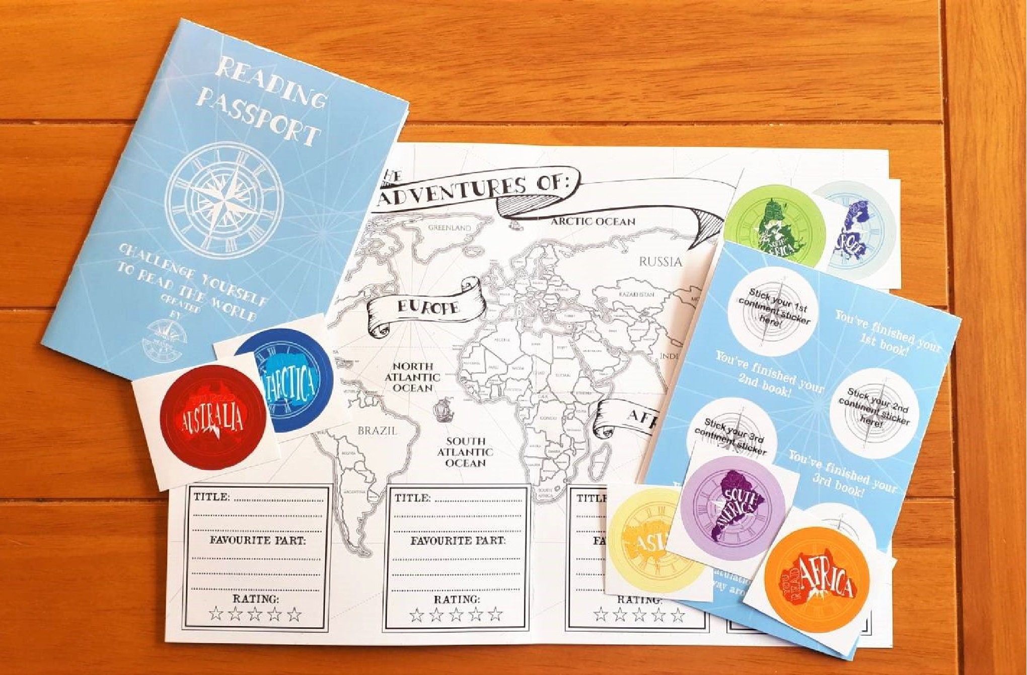 Reading Passport Digital Download - Etsy