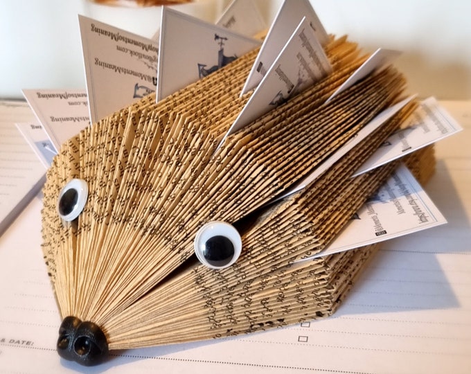 Small Paperbook Hedgehog - Etsy UK