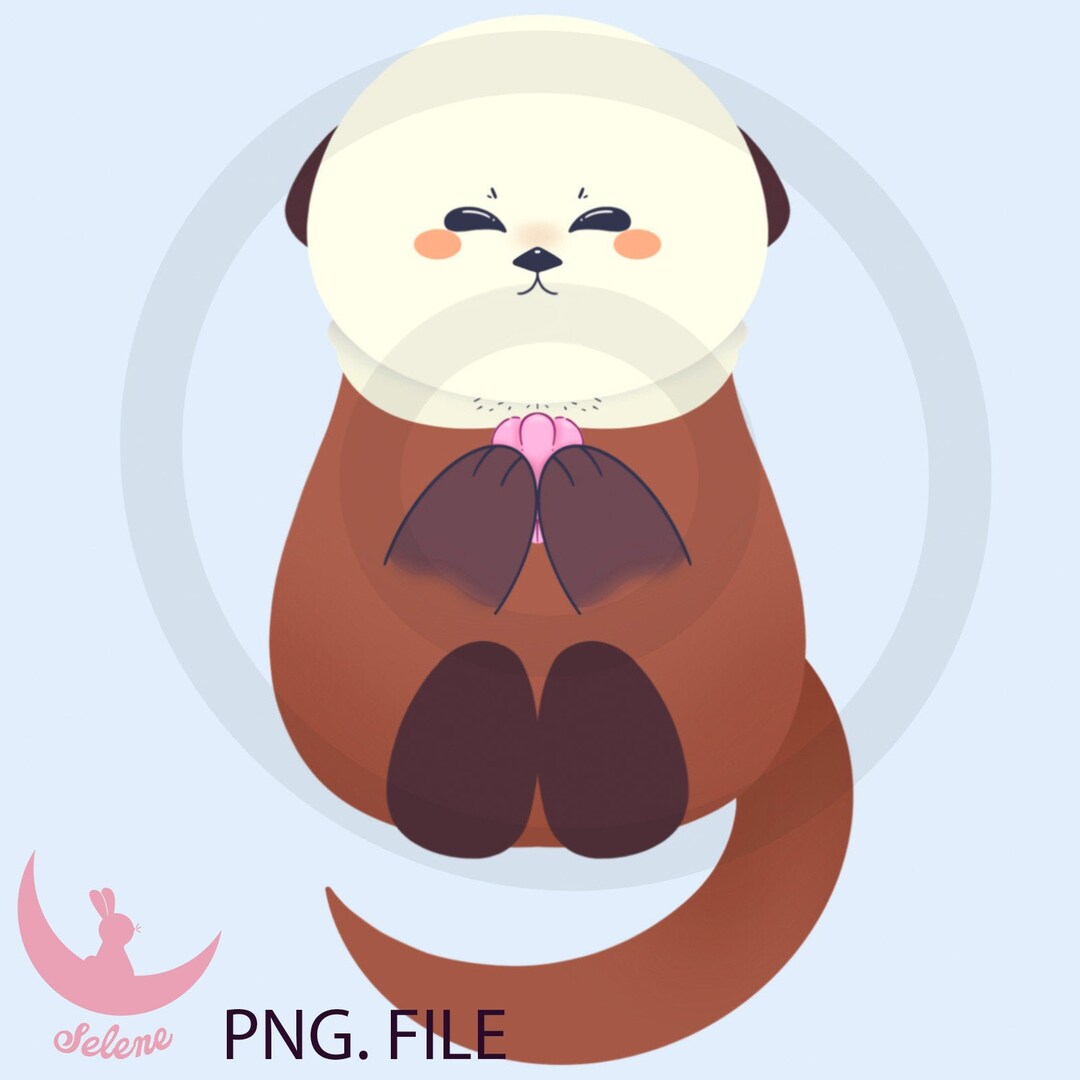 Cute Otters Clipart Otter Clipart Animals Clipart Cute - Etsy