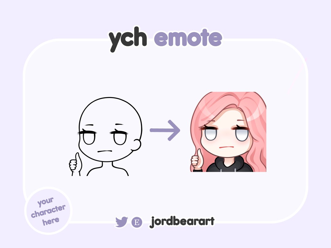 Custom Thumbs up OK YCH Emote for Twitch / Discord - Etsy Australia