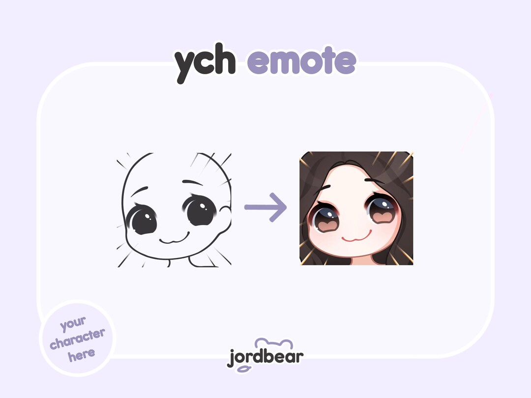 Custom Wiggly Eyebrows YCH Emote - for Twitch / Discord - Etsy