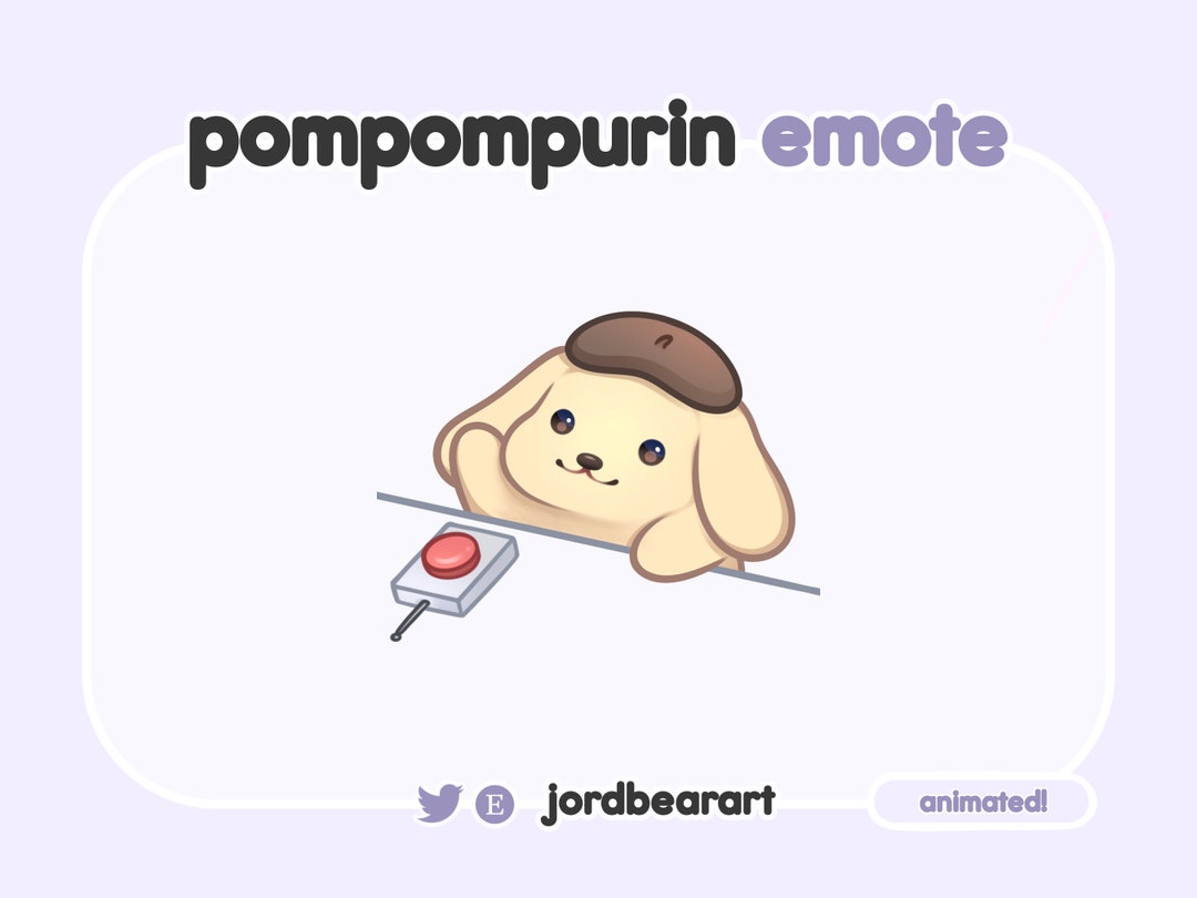 Animated Pastel Explosion Emote Set Plush Cute Pom Pudding Dog Yellow ...