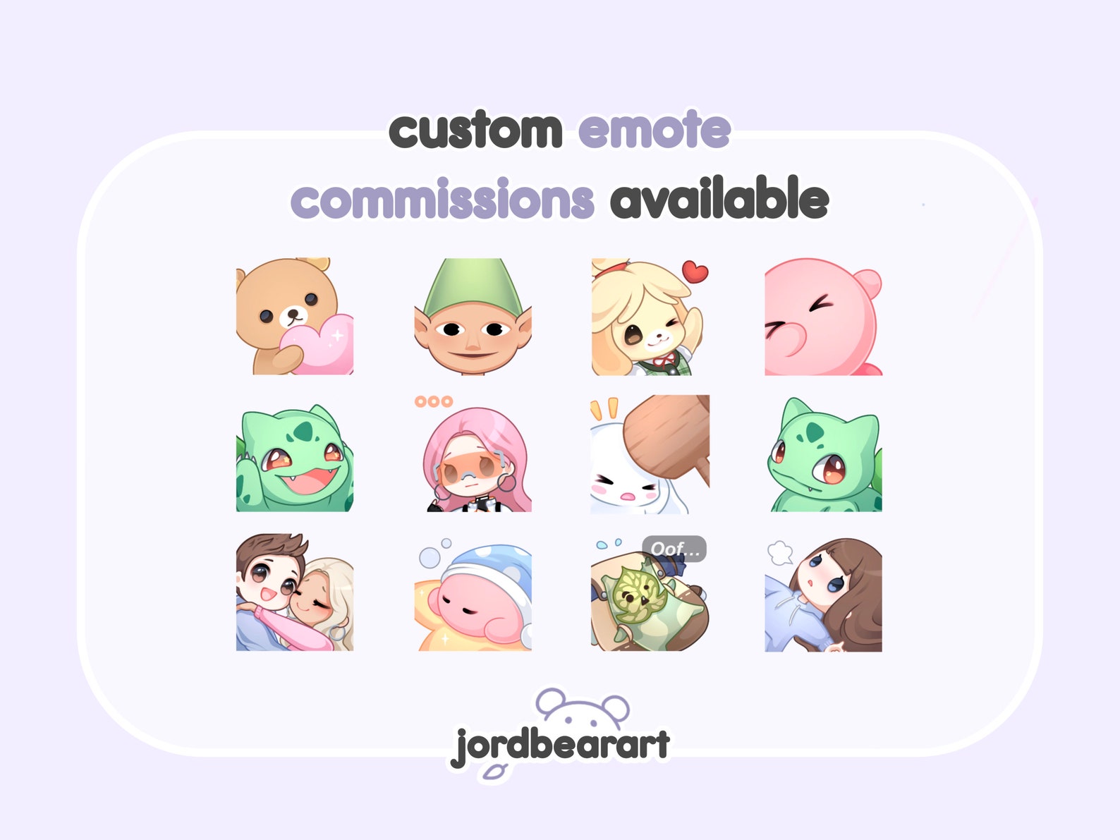 Custom Actually Nerdge Glasses YCH Emote - for Twitch / Discord - Etsy