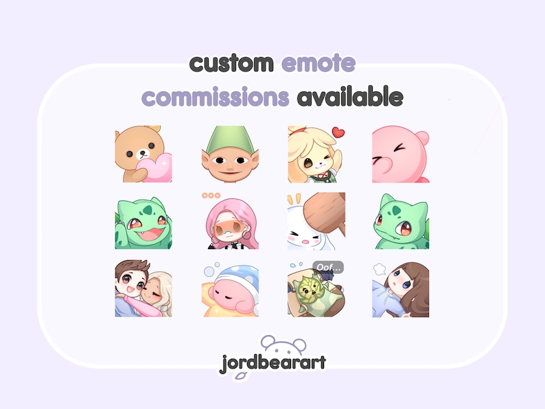 Custom Actually Nerdge Glasses YCH Emote - for Twitch / Discord - Etsy