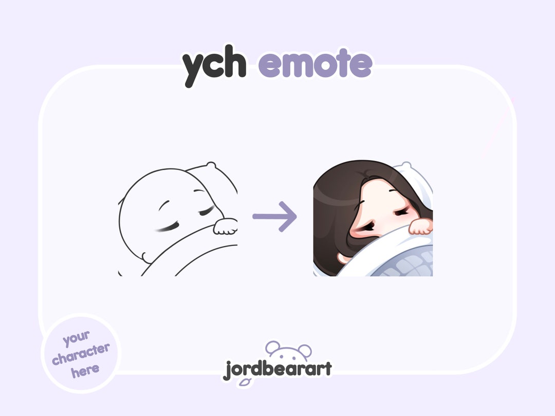 Custom Sleep Colour YCH Emote - for Twitch / Discord - Etsy